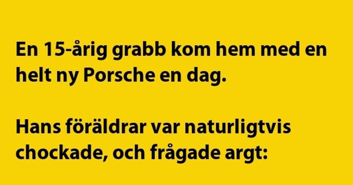 En 15-årig pojke kom hem...